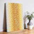 Art Ochre Yellow Canvas Wall Art for Living Room, Vintage White Polka ...