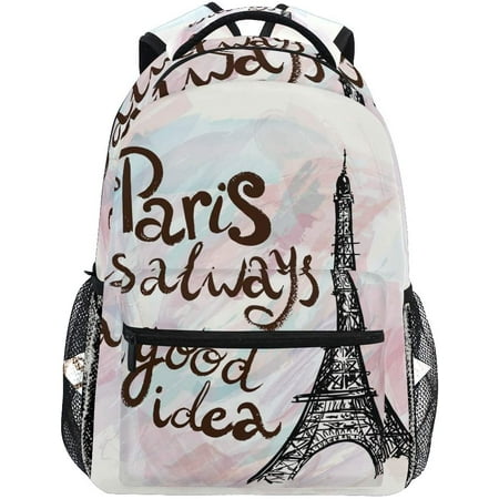 Paris Always Good Idea Backpacks Travel Laptop Daypack School Bags for ...