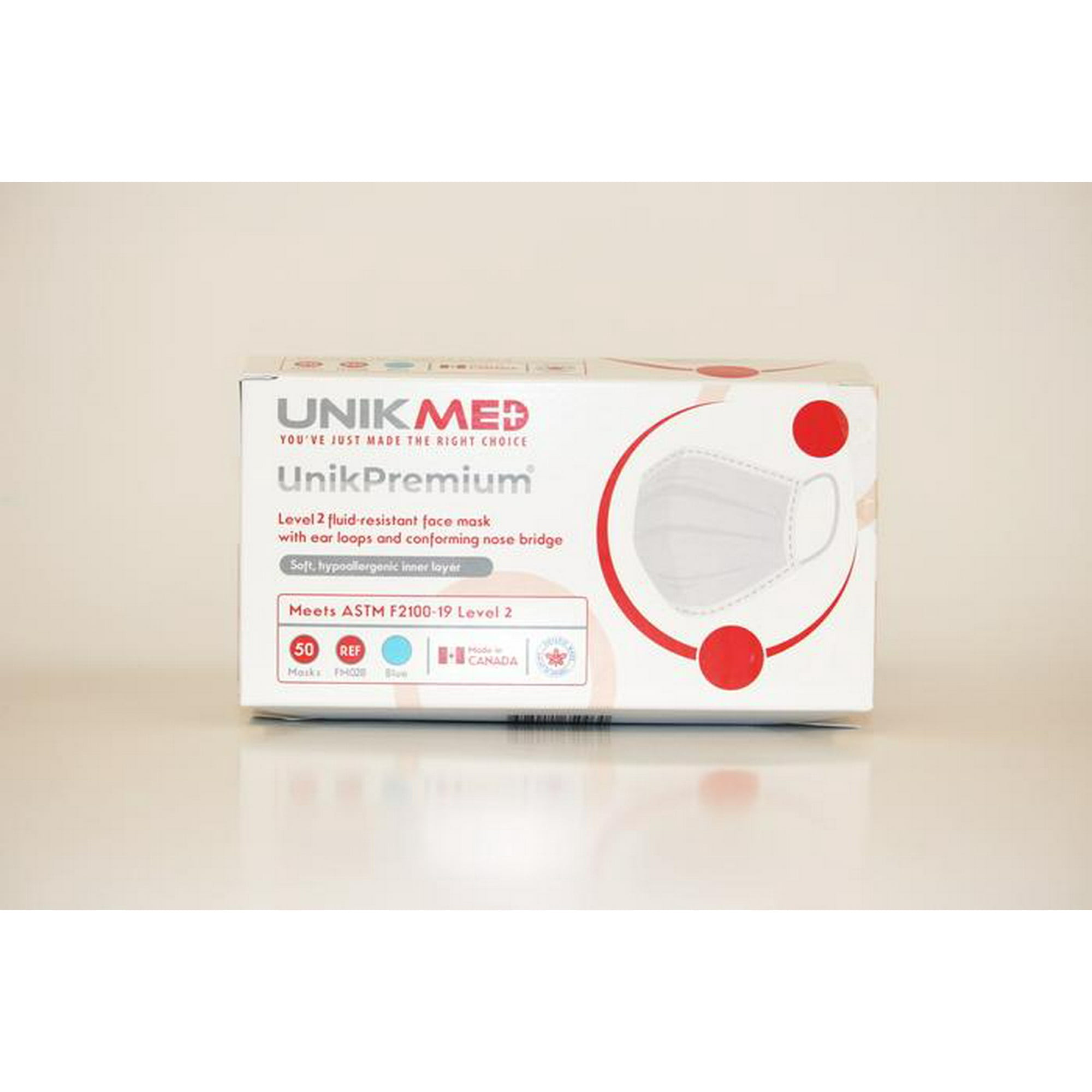 Click here for Unikmed Canadian Made Level 2 Blue Facemasks (Box... prices