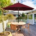 Elite 9FT Round Patio Umbrella Replacement Canopy Cover Top with 8 Ribs ...