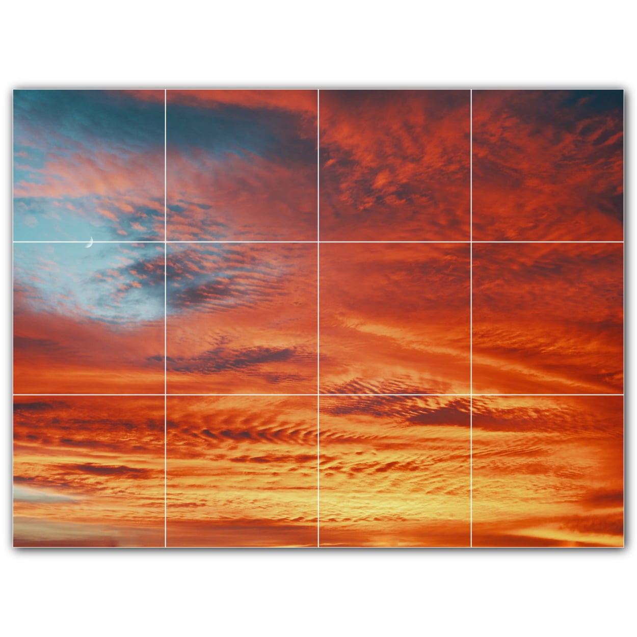 Picture-Tiles.com: Sunset Ceramic Tile Wall Mural WAL501000-43S. 17"W x ...