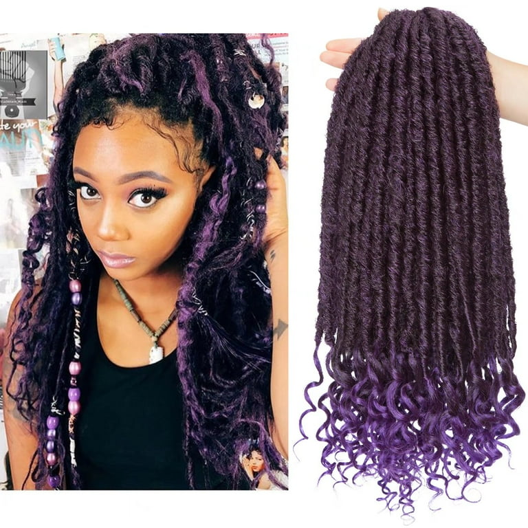 Purple Faux Locs