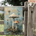 8x12 Inches Painterly Wall Art, Two Vibrant Mushrooms with Red and ...