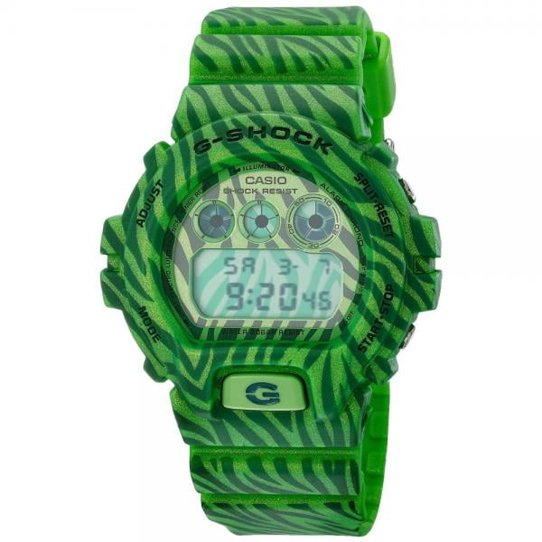 G-Shock Classic Green Zebra Striped Mens Watch DW6900ZB-3CR - Walmart.com