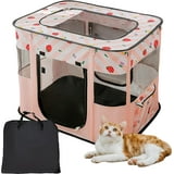 ZBH Portable Collapsible Dog Kennel, Pop-Up Soft Travel Folding Pet ...