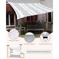 Blue Leaves Sun Shade Sail 8' x 10', Country Rustic Pastoral Leaf ...