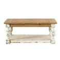 Hassch Rustic Rectangle Coffee Table, 47.2"L x 27.6"W x 19.7"H ...