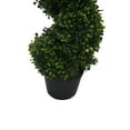 Vickerman 3' Artificial Potted Green Boxwood Spiral Tree. - Walmart.com