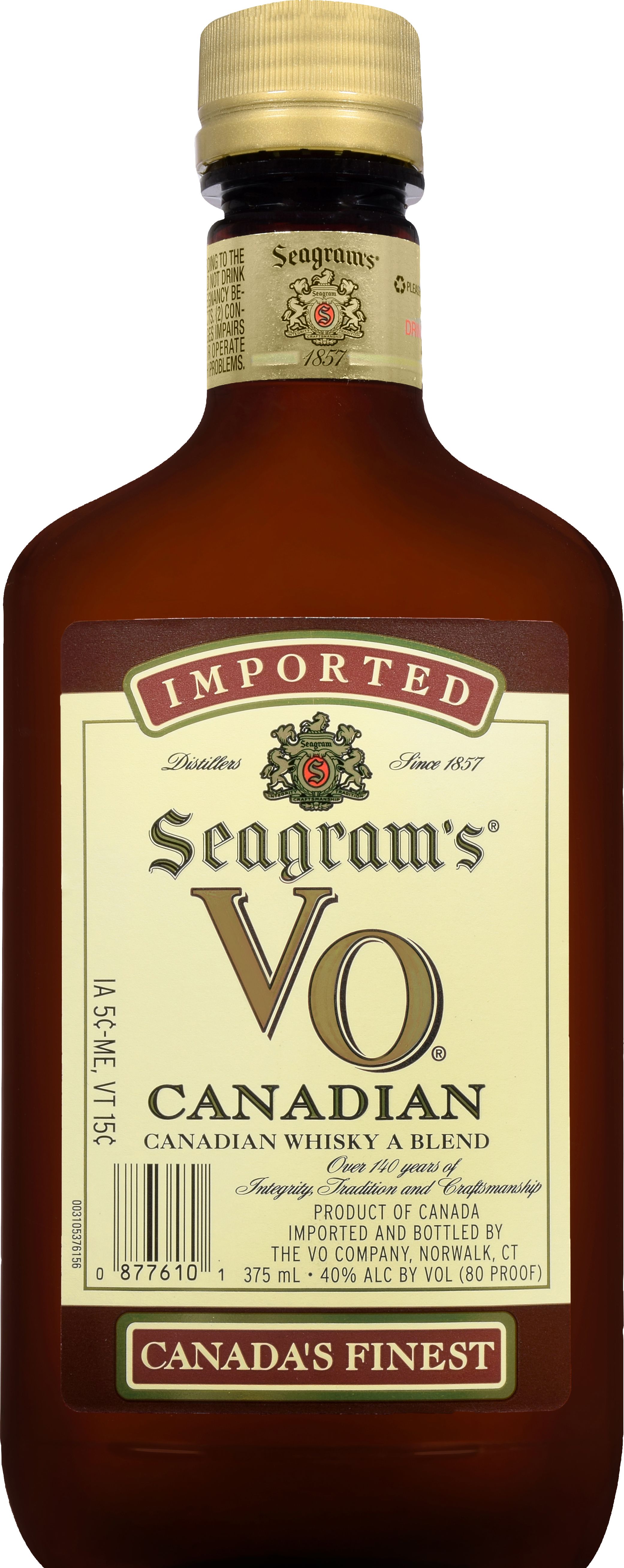 Seagram s VO Canadian Whisky 375 ML 80 Proof Walmart Seagram s VO Canadian Whisky 375 ML 80 Proof Walmart