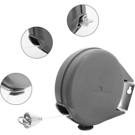 Indoor/Outdoor Retractable Washing Line - 12m Long - Portable Washing ...