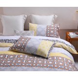 JOHNPEY Boho Striped Pattern King Comforter Set Floral Colorful ...