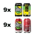 Starry Zero Winter Soda Pop, 2 Flavor Variety Pack, 12 fl oz 18 Cans ...