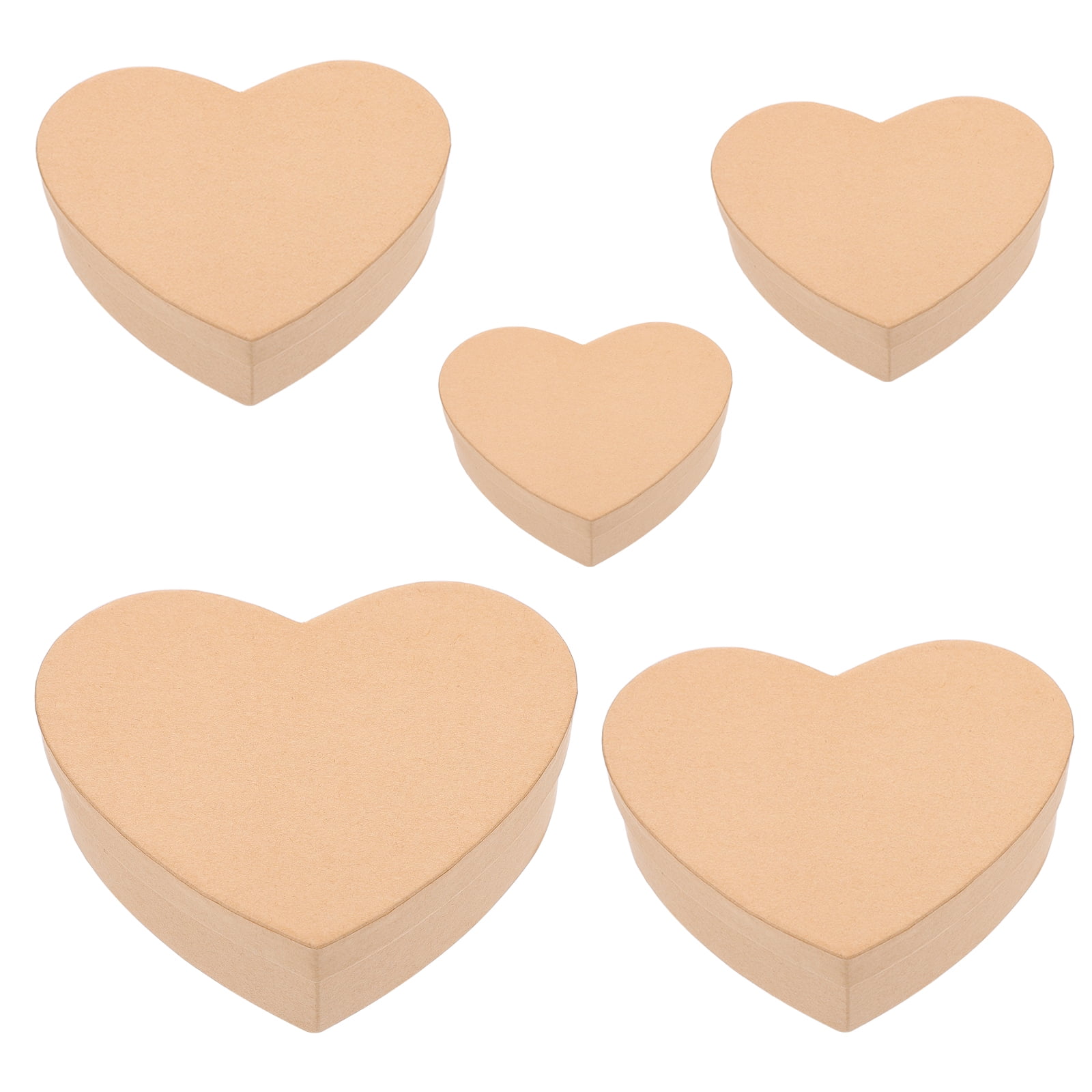 NUOLUX Box Boxes Paper Storage Gift Kraft Present Heart Packaging ...