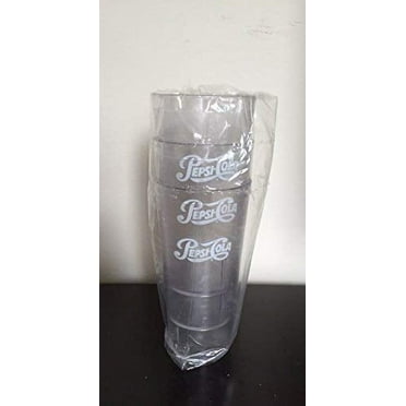 Classic Pepsi Script Logo Royal Blue Plastic Tumblers Set of 4 - 16oz ...
