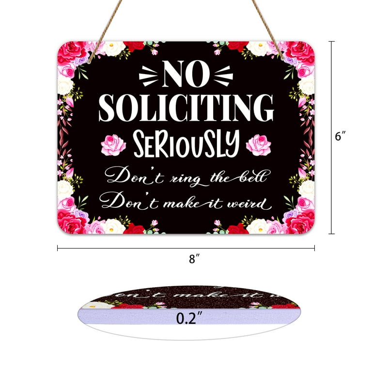 Funny No Soliciting Signs
