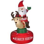 Gemmy Animated Christmas Airblown Inflatable North Pole Taffy Stand ...