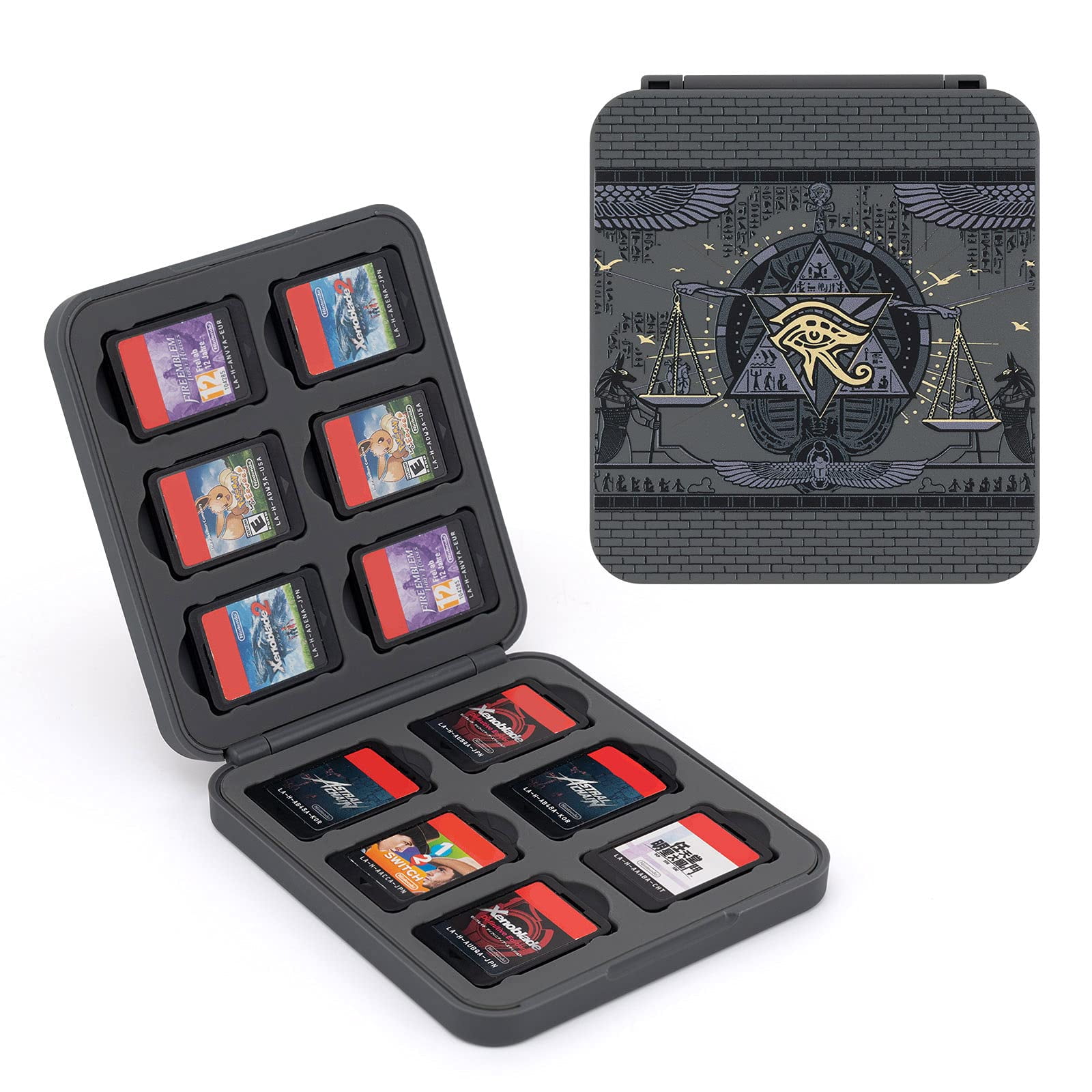 GeekShare Nintendo Switch Game Card Case, Game Holder Case with 12 Game ...
