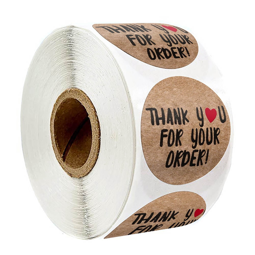 Stickers Paper 500PCS Thank You Stickers Thank You Stickers Bags Seals ...