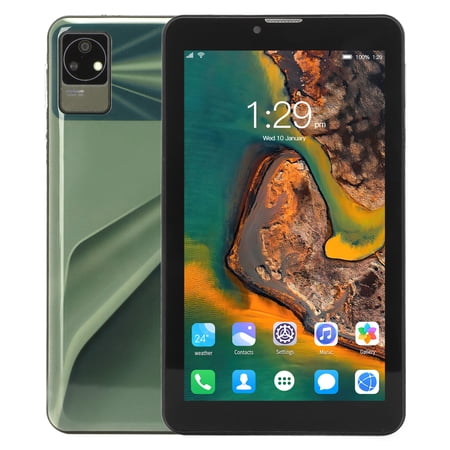 7 Inch Calling Tablet, 4GB 32GB MT6592 Octa Core HD Tablet Green For 10 ...