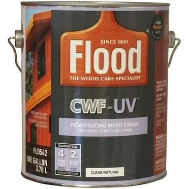 Flood 1 Gallon Clear CWF-UV Exterior Wood Finish - Walmart.com