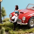 Miniature Figures Model Diecast Figure Simulation Diorama Female Figure ...