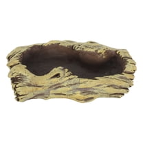 Driftwood Cement Planter Box Vintage Artificial Stump Pot Concrete Log ...