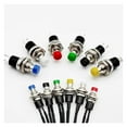 Momentary Push Button Switch Reset Jog Lock Free Switch 3A 220VAC SPST ...