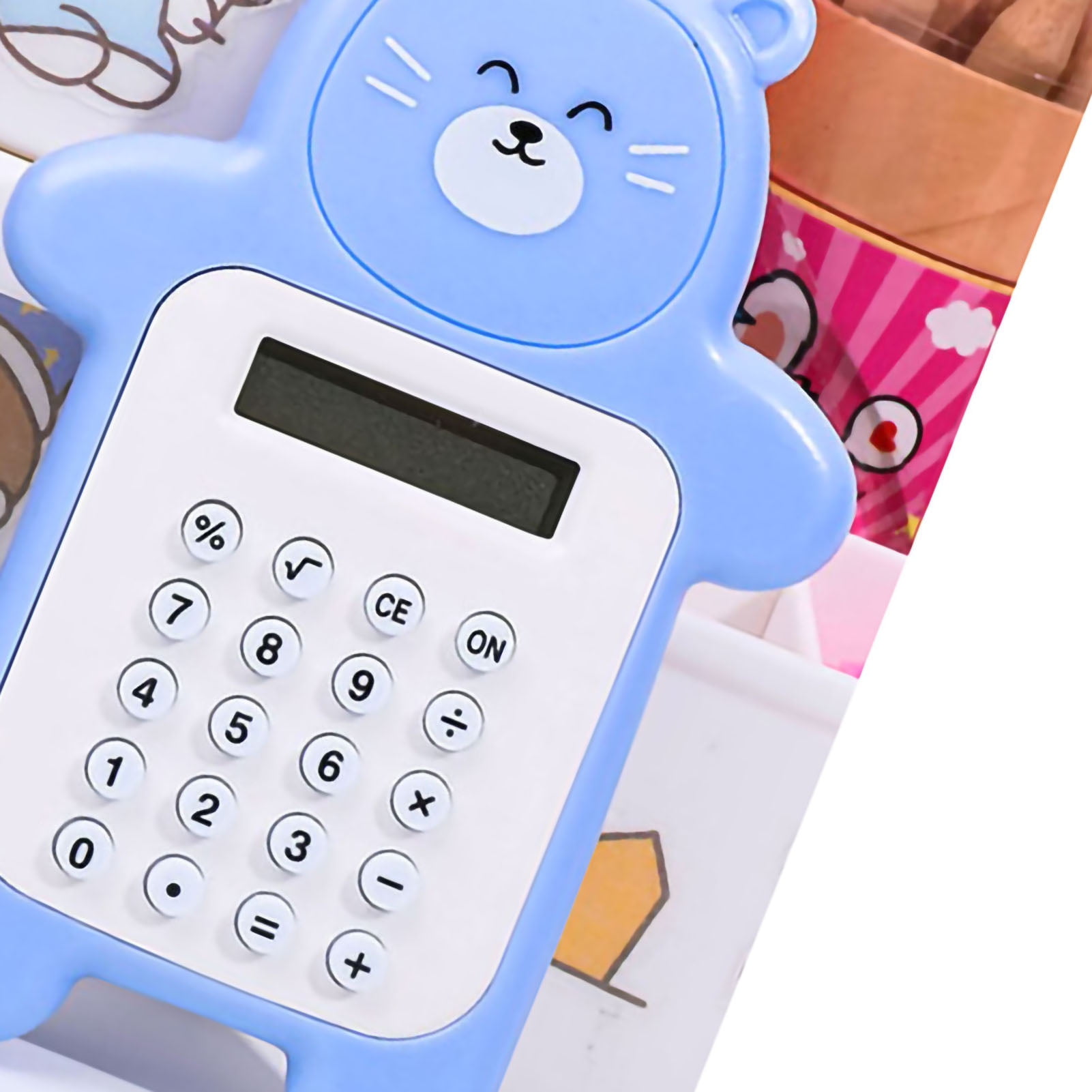 Calculadora portátil Jadeshay Lindo oso Mini Calculadora Acabado de ...