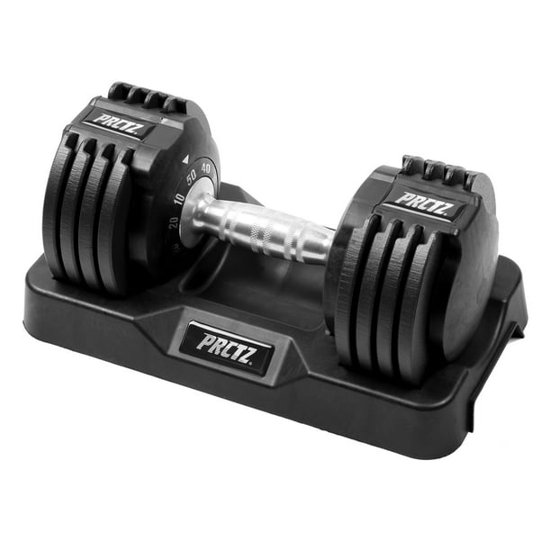 PRCTZ 10-50 lb Quick Select Adjustable Dumbbell, Enhanced 3-Point ...