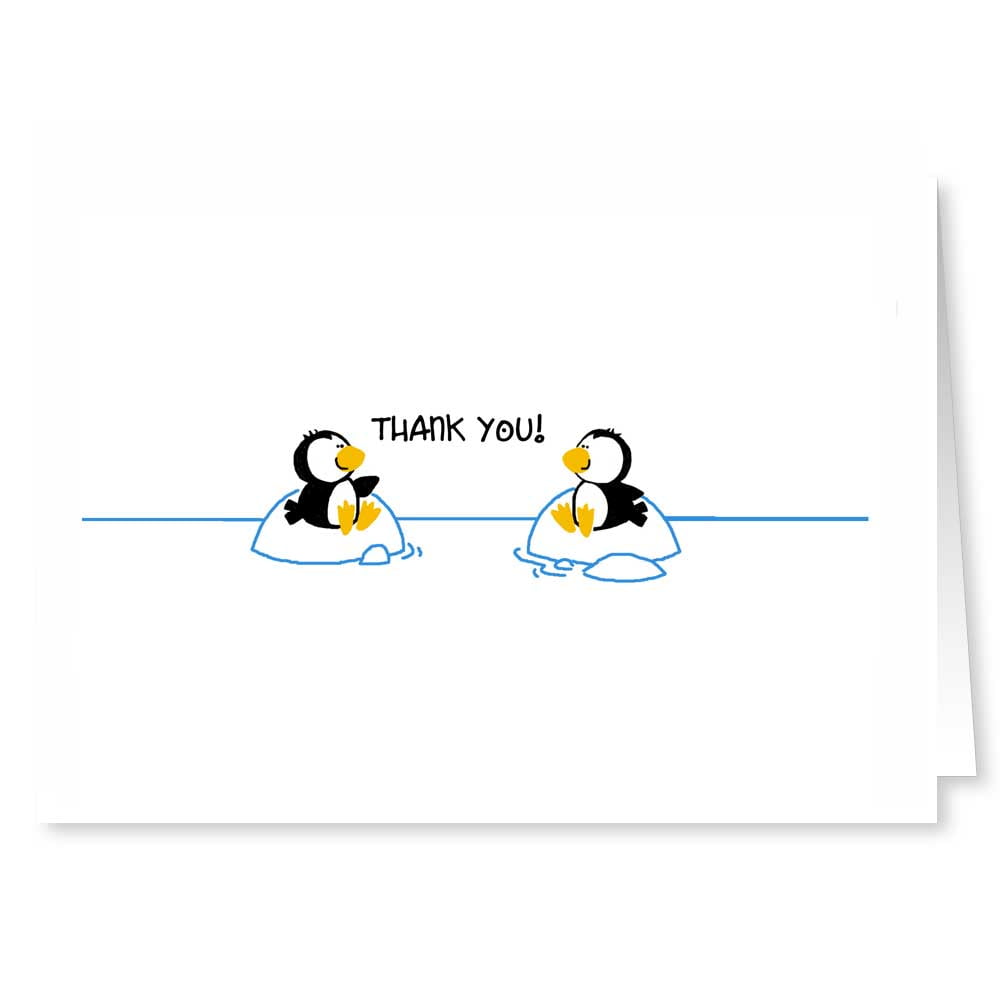 Thank You Penguin Note Card - 10 Boxed Set Note Card - Walmart.com