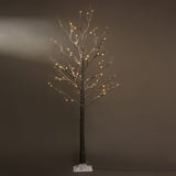 Patch Magic 7 ft. Brown Artificial Snow Lighted Christmas Tree with 120 ...