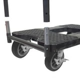 Snap-Loc All-Terrain Push Cart Dolly with 6 in. Casters- Black ...