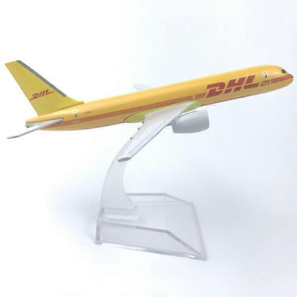1:400 Scale Metal Airplane Replica DHL Boeing 757 Aircraft Diecast ...