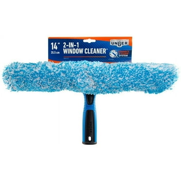 Unger Professional 14" Window Cleaning Tool: 2-in-1 Microfiber Scrubber ...
