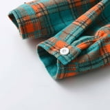 VERUGU Baby Jacket Kids Toddler Flannel Shirt Jacket Plaid Long Sleeve Shacket Baby Boys Girls ...