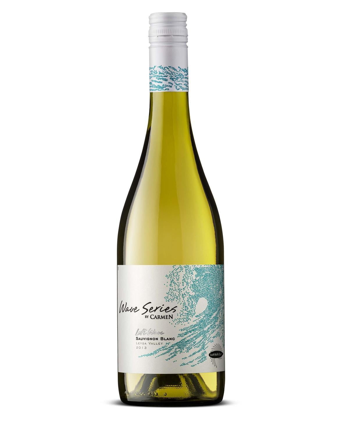 Pack de 6 Vino Blanco Wave Series By Carmen Sauvignon Blanc 750 ml Wave ...
