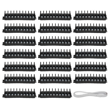 Terminal Block,200Pcs Terminal Block DIN Combination Terminal Cassette ...