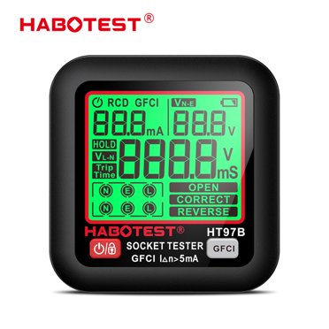 Socket Tester, HT106B Multi Function Electric Socket Tester Mains ...