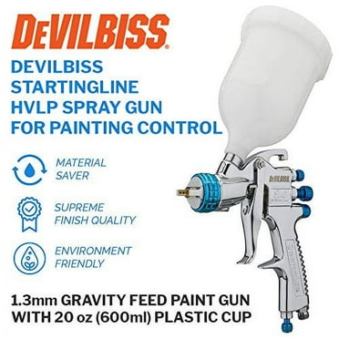 E S Manufacturing ESM-G860-2.5 2.5 mm HVLP Spray Gun Nozzle - Gravity Feed - Walmart.com