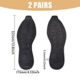 2Pair Anti Skid Rubber Shoes Bottom Heel Sole Wear Resistant Raised ...