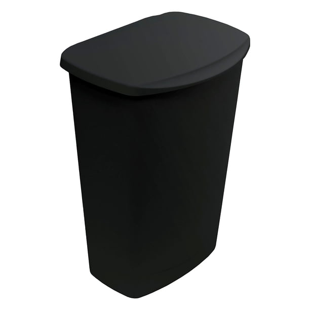 Bote Basura Plastic Trends 47 Litros con Tapa Color Negro | Walmart en ...