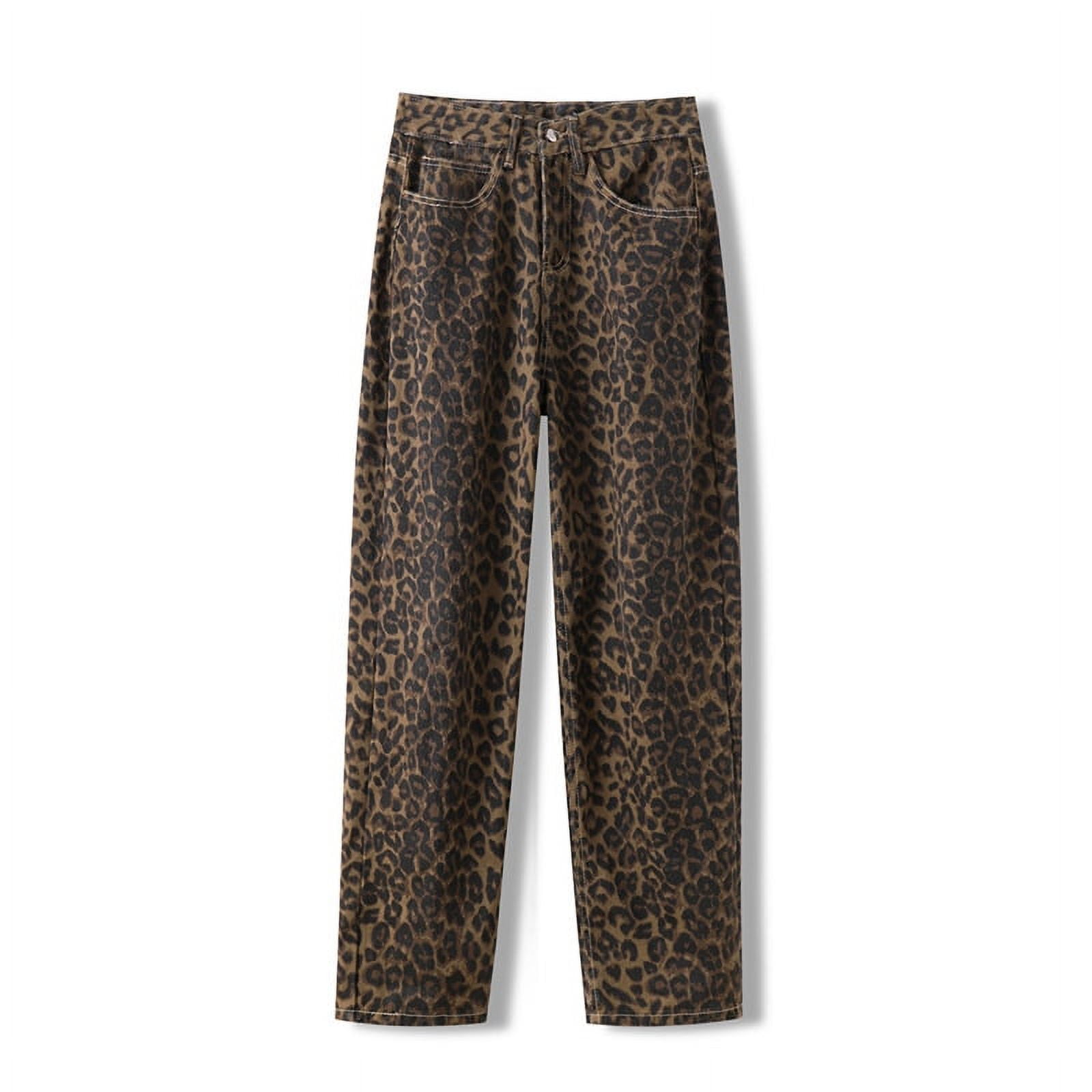 Click here for Yyfashion Leopard Print Jeans For Women High Waist... prices