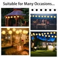 10 LED Nylon Lantern String Lights, Waterproof for Outside Backyard ...