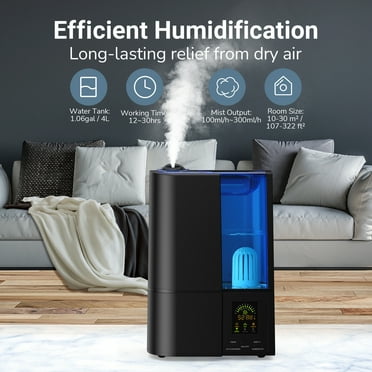 Vicks Warm Mist Humidifier, White and Blue 1 Each - Walmart.com
