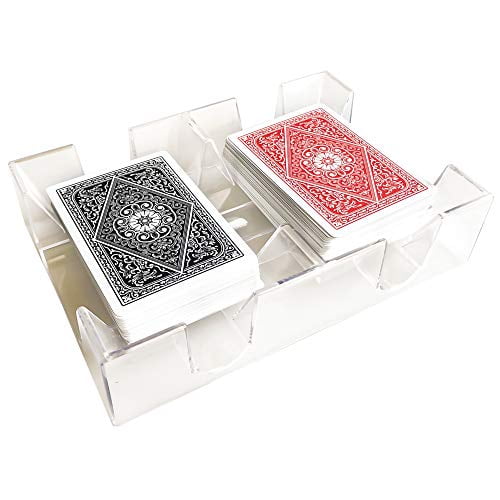 Click here for Yuanhe Clear 2 Deck Canasta Playing Card Tray prices