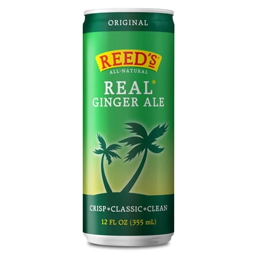 Reed's Real Ginger Ale, Natural and Organic Soda Pop, 8-Pack of 12 Fl ...