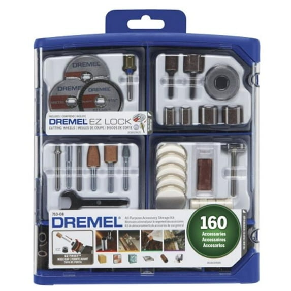 Dremel 114-710-08 Access Kit With Plastic Storage Case - 160 Pieces ...