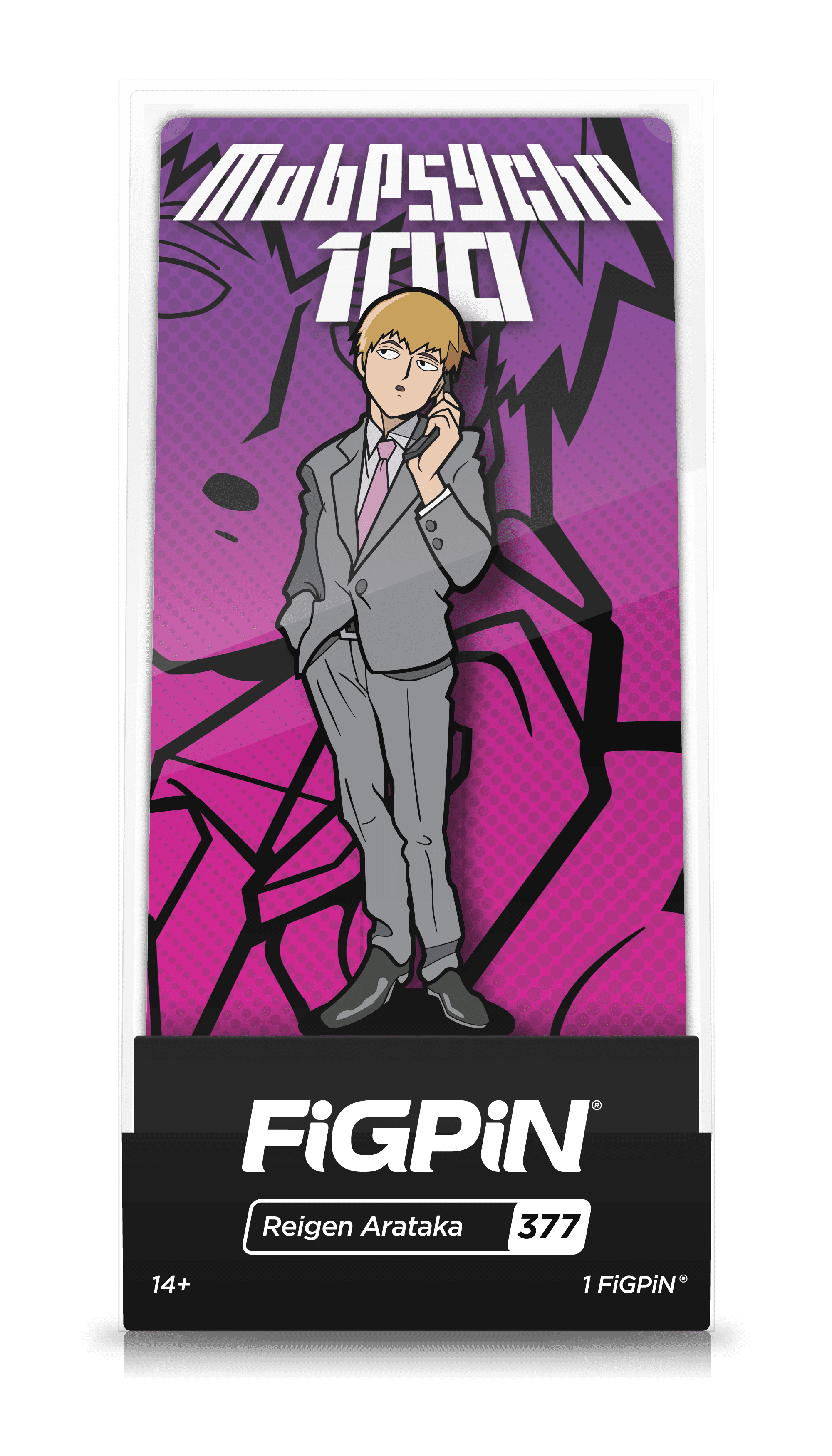 FiGPiN Classic Mob Psycho 100 Reigen Arataka 377 3 Collector figpin-classic-mob-psycho-100-reigen-arataka-377-3-collector