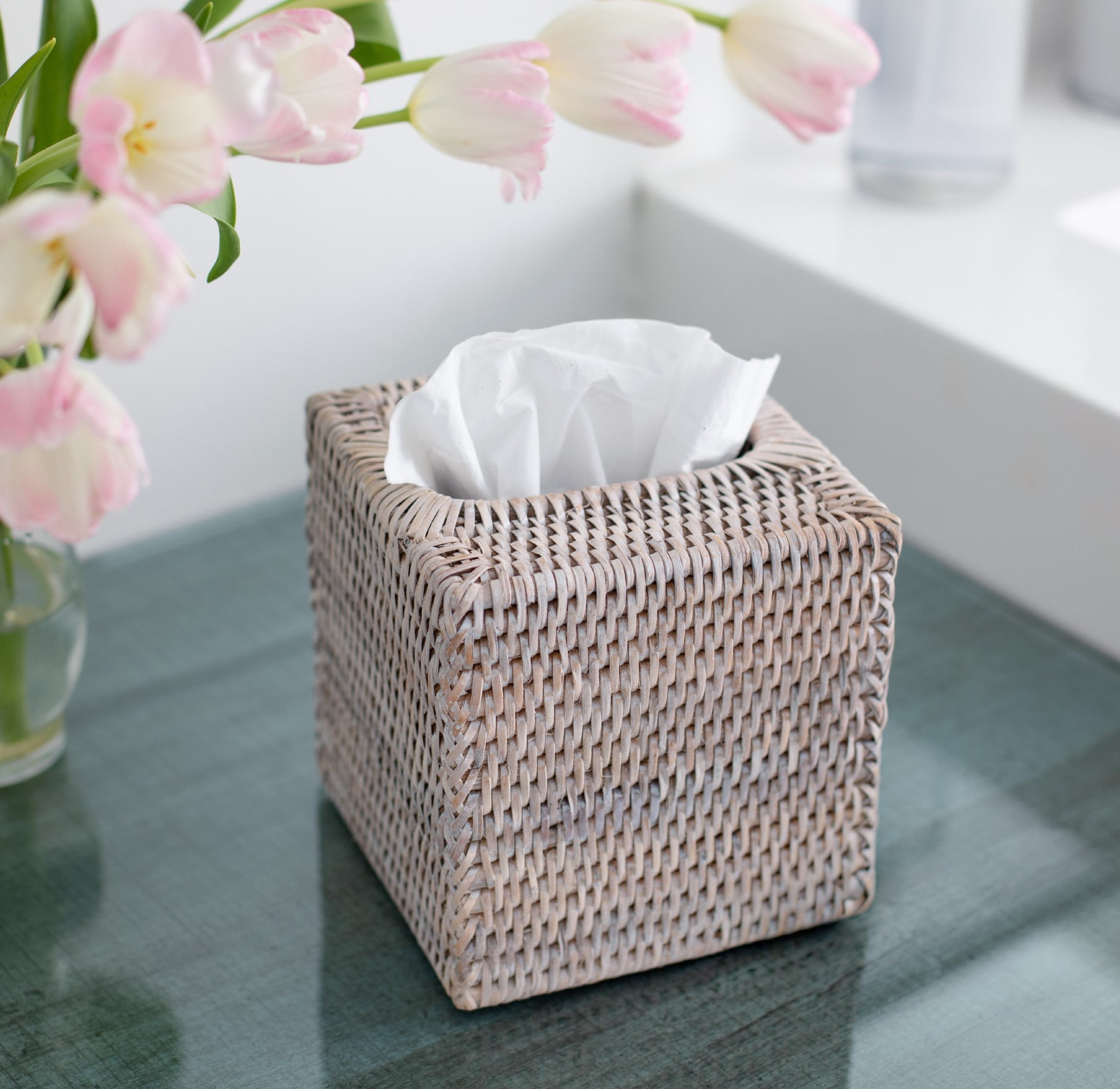 Artifacts Rattan™ Column Tissue Box Cover - Walmart.com