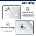 Deervalley Dv 1v432 Rectangular White Ceramic Vessel Sink Bathroom